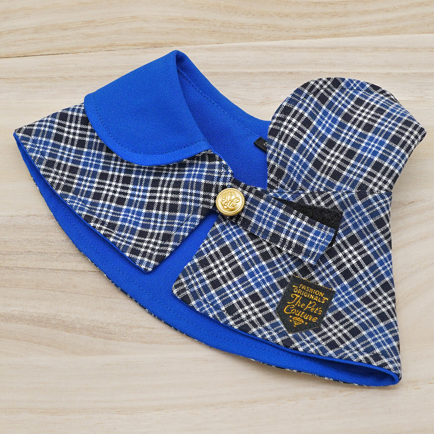 Accessories for Cats & Dogs | Capes - Cream Collar with Houndstooth Print